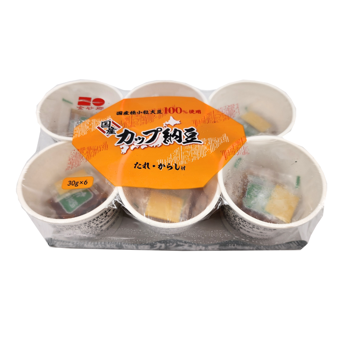 KANASAGO Kokusan Cup Natto 180g (30g X 6pc) – JFC New Zealand Ltd